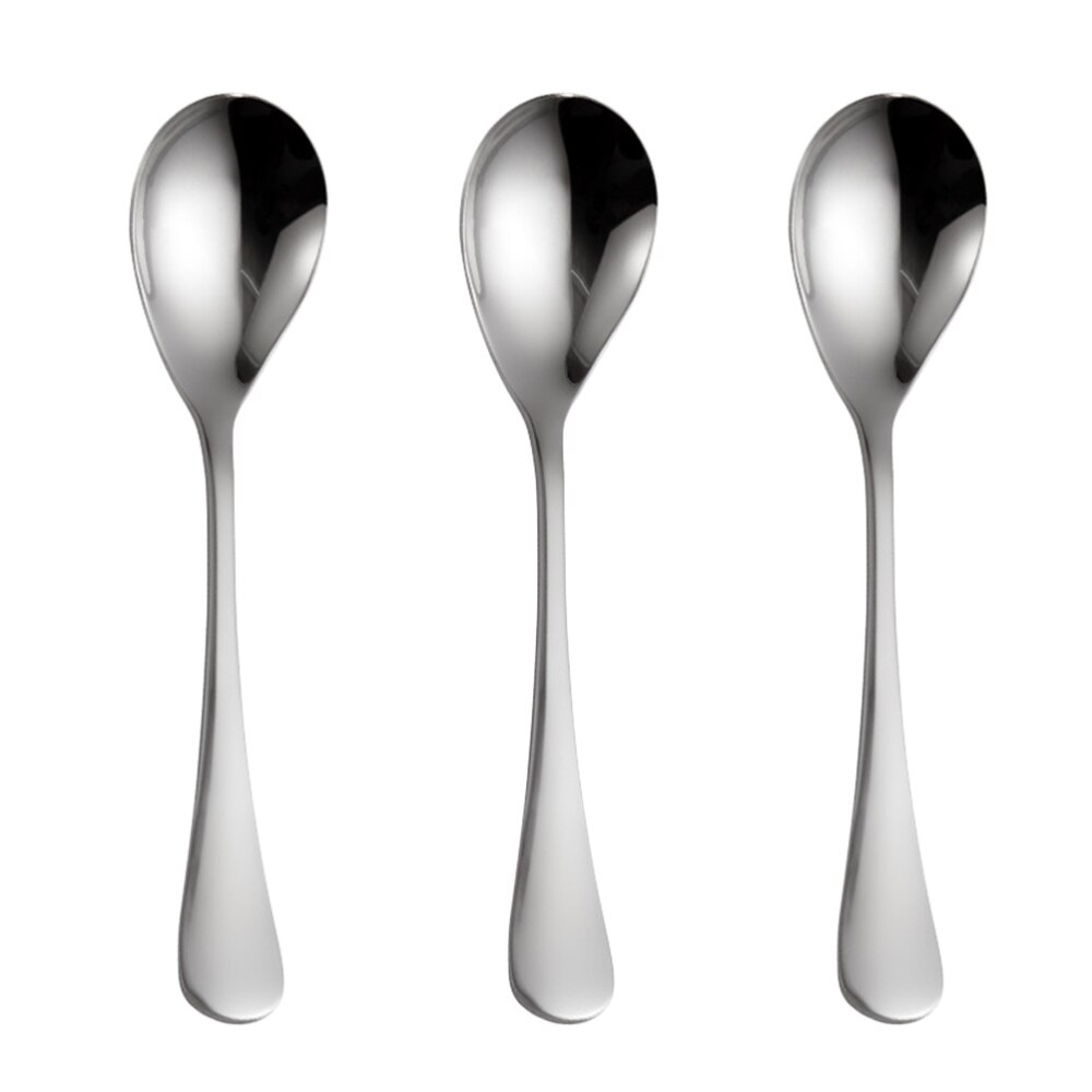 3 pcs Soup Spoons Long Handle Thick Stainless Stee... – Grandado
