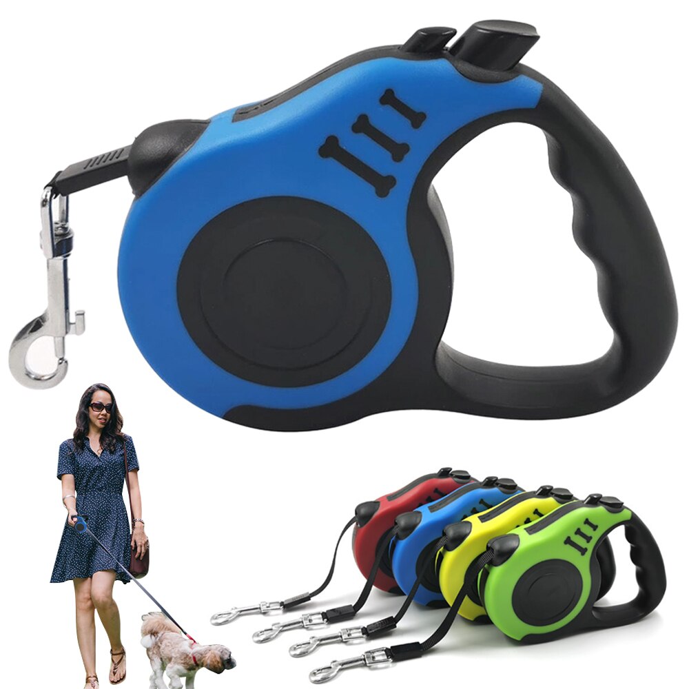 Trela flexível automática retrátil do cão da trela... – Vicedeal