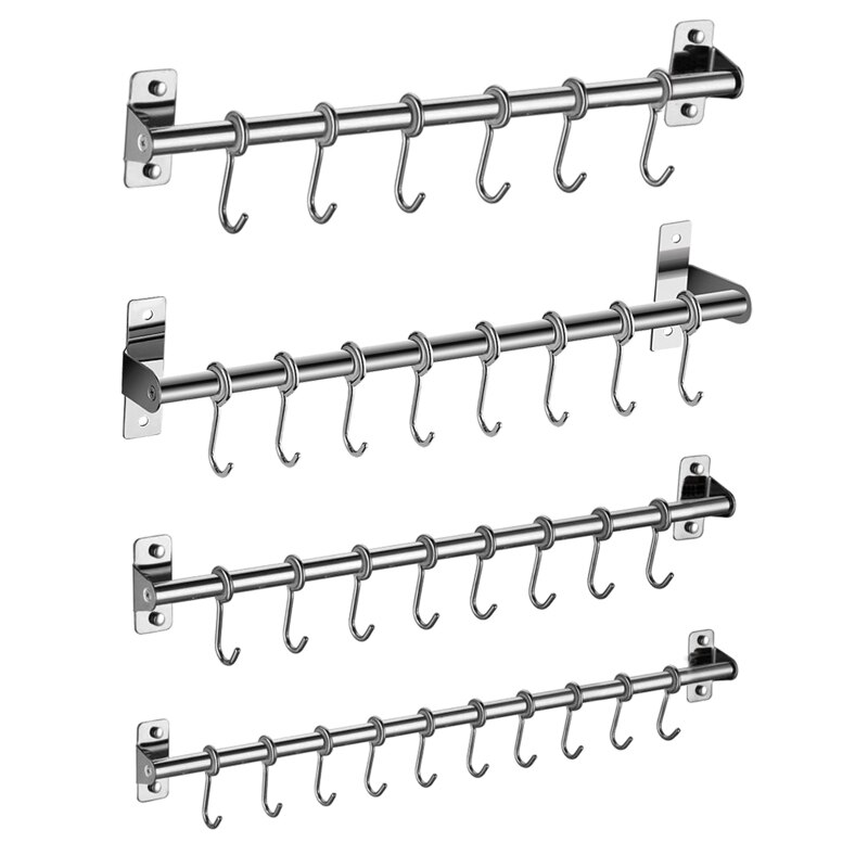 Wall Mounted Utensil Rack Stainless Steel Hanging ... – Vicedeal
