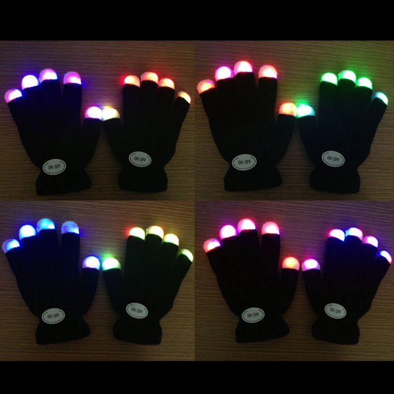 Newest Kids Fingertip LED Gloves Rainbow Flash Lig... – Vicedeal