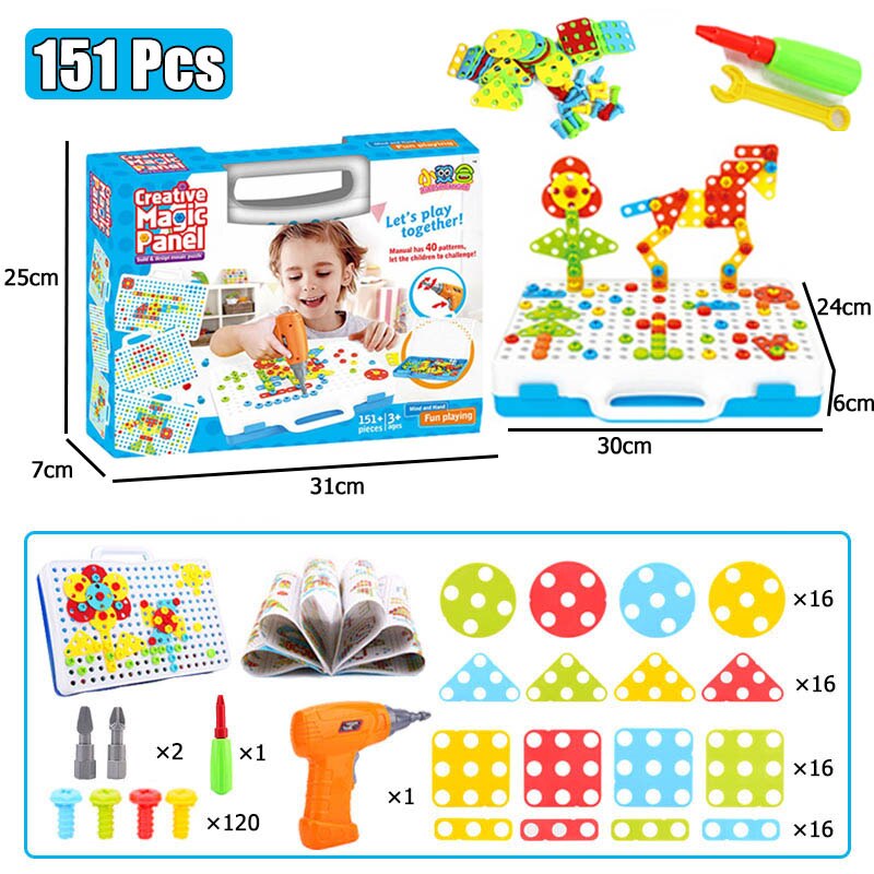 Boy Toys Electric Drill Toys Simulation Tool Toy A... – Grandado