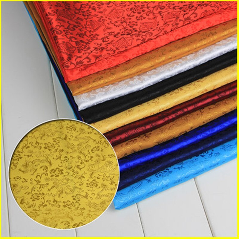 100x120 cm Satijn Brokaat Stof Jacquard Traditione... – Vicedeal