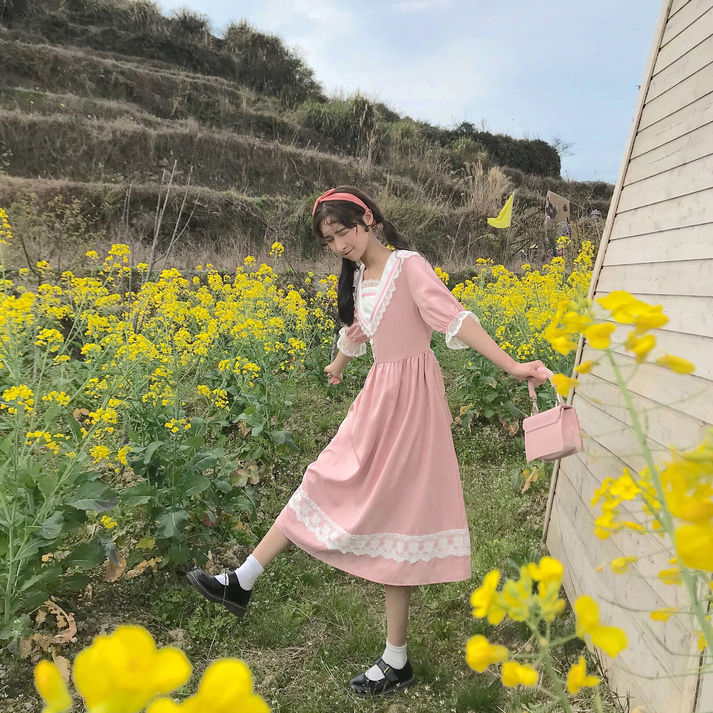 Summer the Japanese Sweet Cute College Pink Girl L... – Grandado