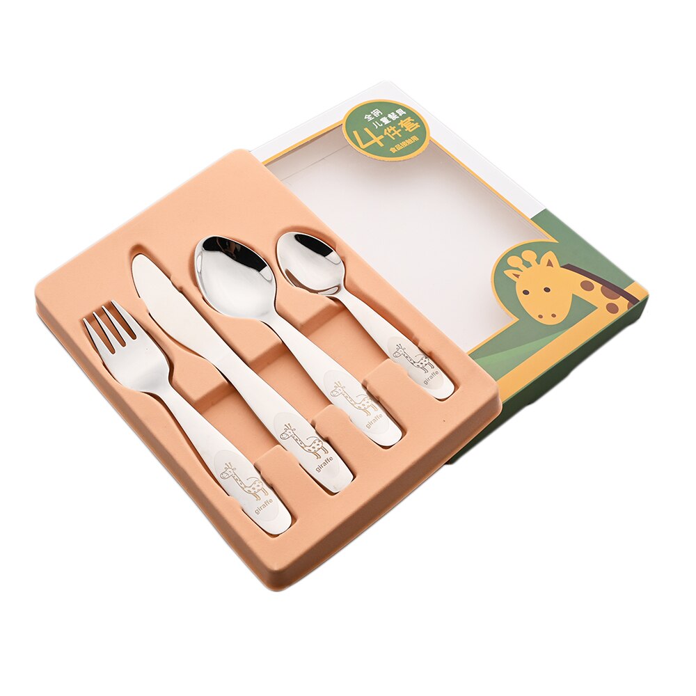 Kid Flatware Cutlery 304 Stainless Steel Tableware... – Grandado