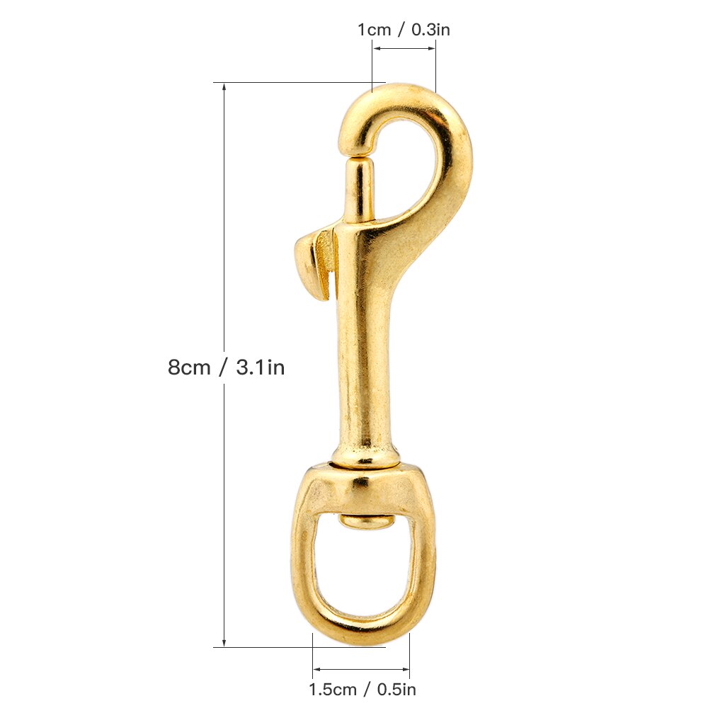 6PCS Durable Solid Brass Swivel Eye Clasp Bolt Sna... – Grandado
