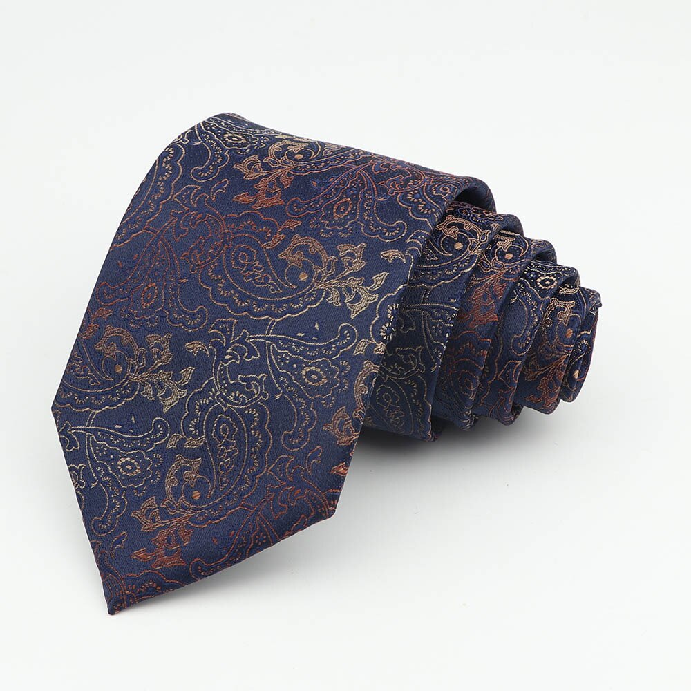 Stripet myk paisley polyester slips herre klassisk... – Vicedeal