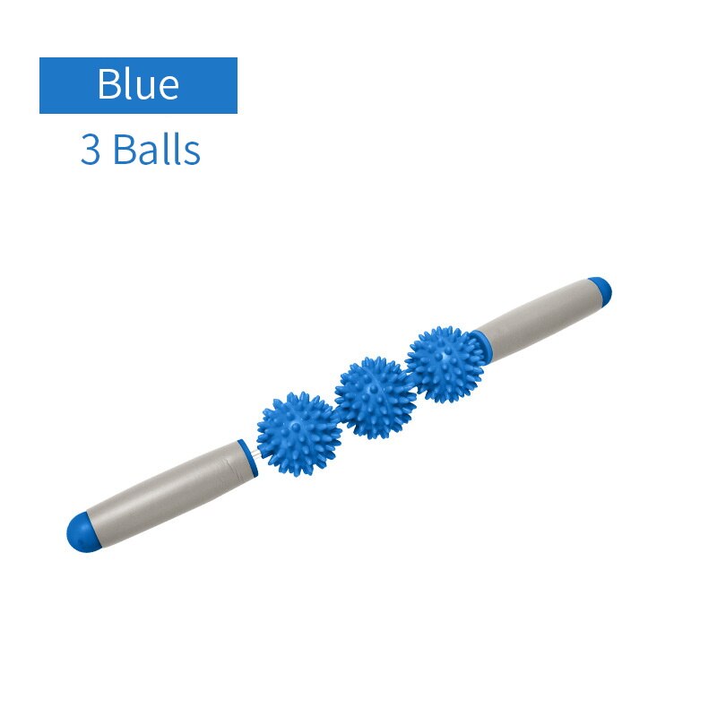Yoga Massage Stick 3 Spiky Ball Trigger Point Anti... – Grandado