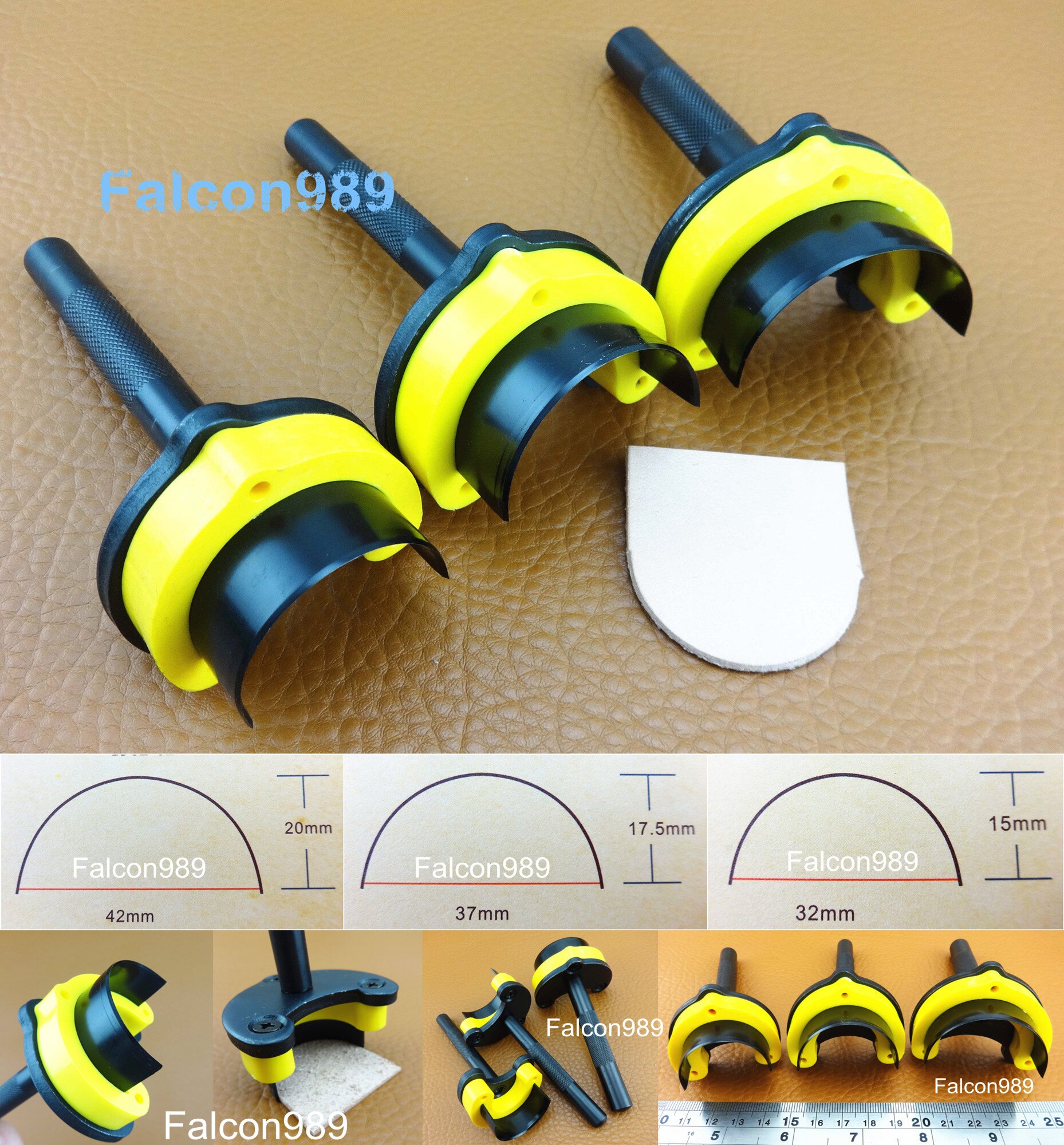 18 Kinds Leather Craft Half Round U V Point Belt ... – Grandado