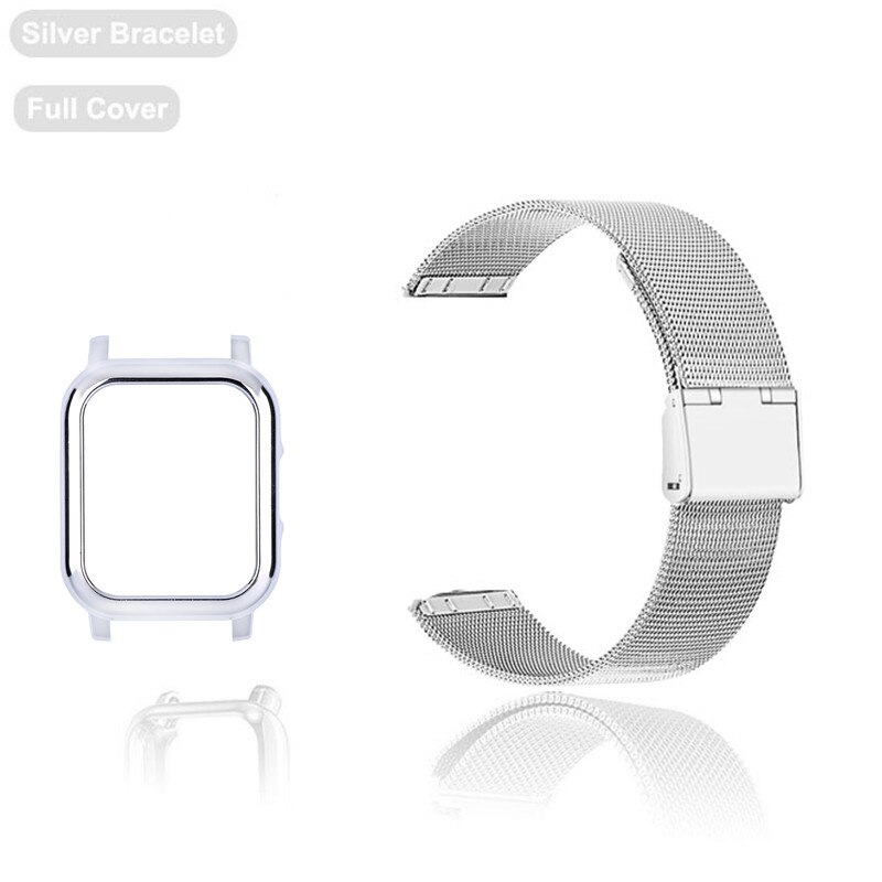 2Pcs Milanese For Haylou Solar LS02 Strap Case Pro... – Grandado