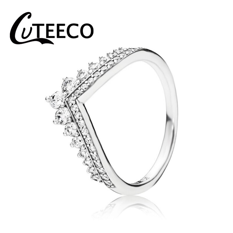 CUTEECO Shine Geometric V Shape Princess Queen Eng... – Vicedeal