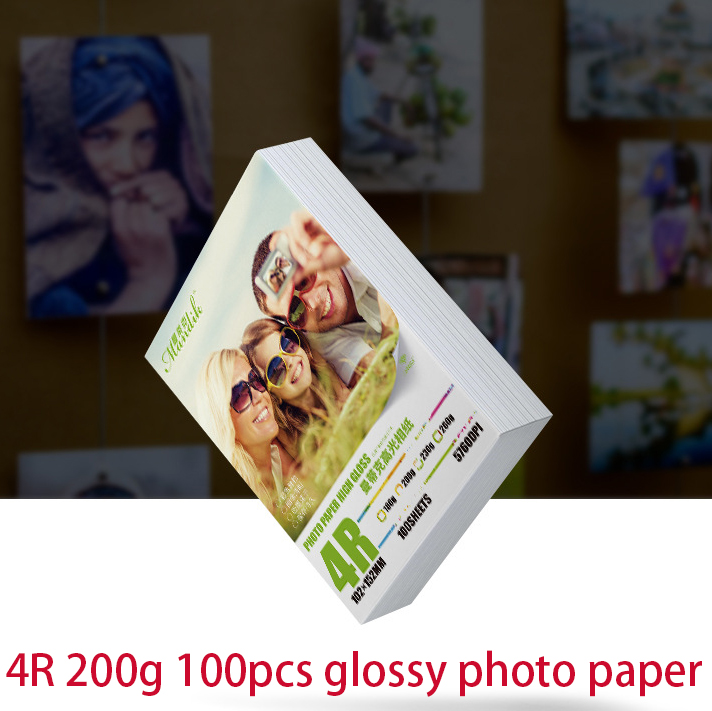 200G 100 Glossy 4R 6 Inch 4X6 Inkjet Printer Met F... – Vicedeal