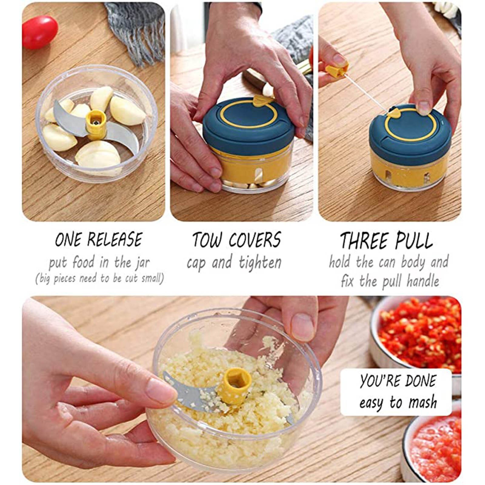Kitchen Mini Food Chopper And Garlic Masher Electr... – Vicedeal