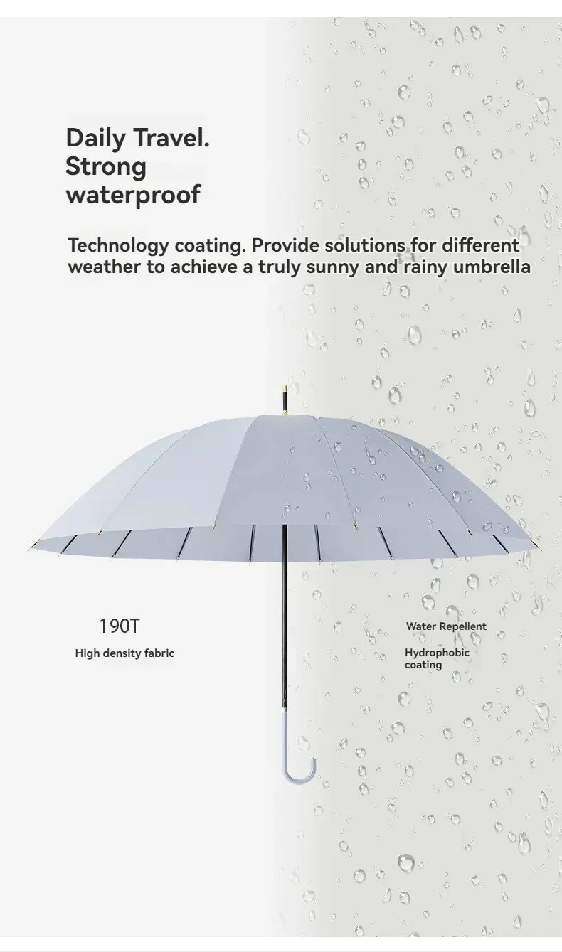 Japanese Long Handled Umbrella Ins for Both Sunny ... – Vicedeal