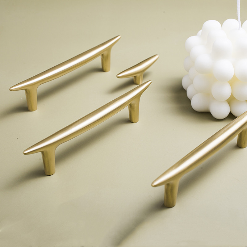 Nordic style brass handle wardrobe cupboard cabine... – Vicedeal