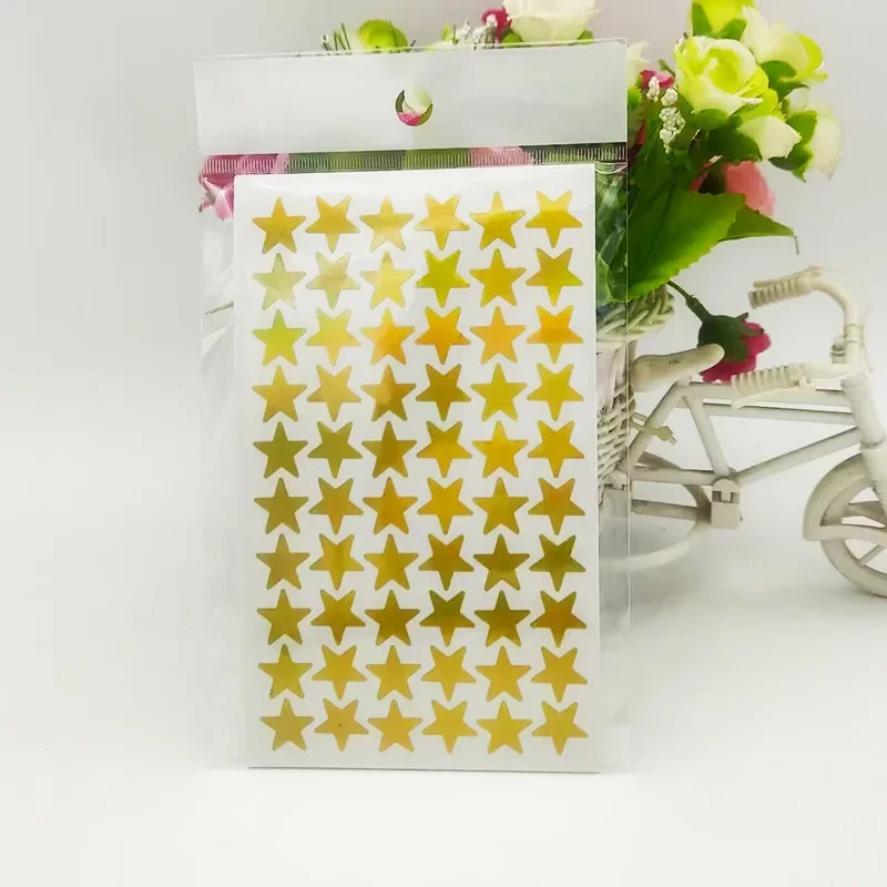 5 sheets Glitter Star Stickers for Kids School Tea... – Grandado