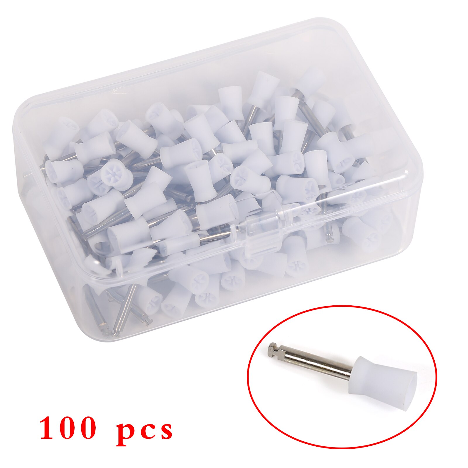 100Pcs Klink Type Polijsten Cups Natuur Rubber Mat... – Grandado
