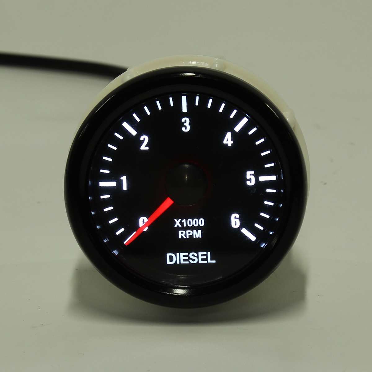52mm 12V Car Tachometer 0-6000 RPM (On Dash) White... – Grandado