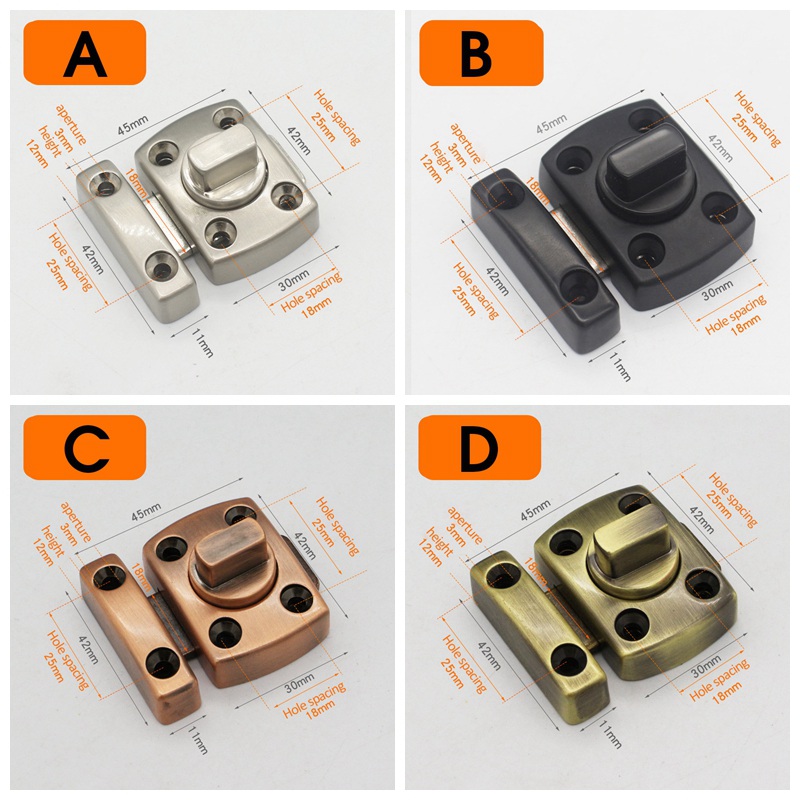 Door Latch Lock Bathroom Door Lock Chrome Toilet T... – Grandado