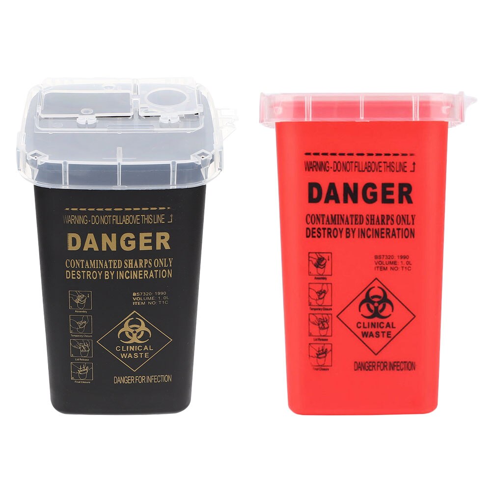 2Pcs Tattoos Tool Disposal Box Reusable Sharps Con... – Vicedeal