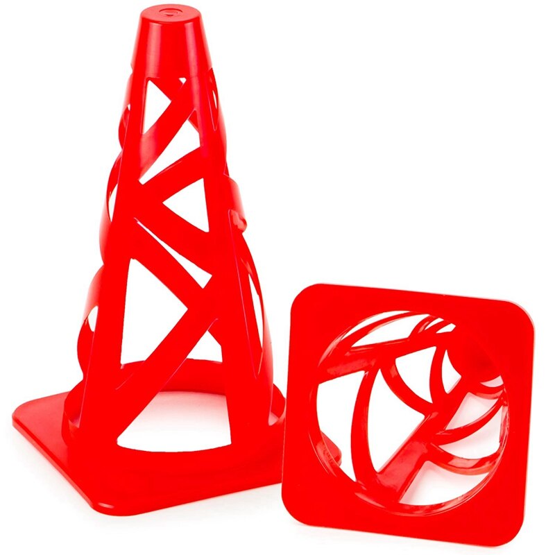 8 Pack Soccer Training Cones Collapsible Windproof... – Vicedeal