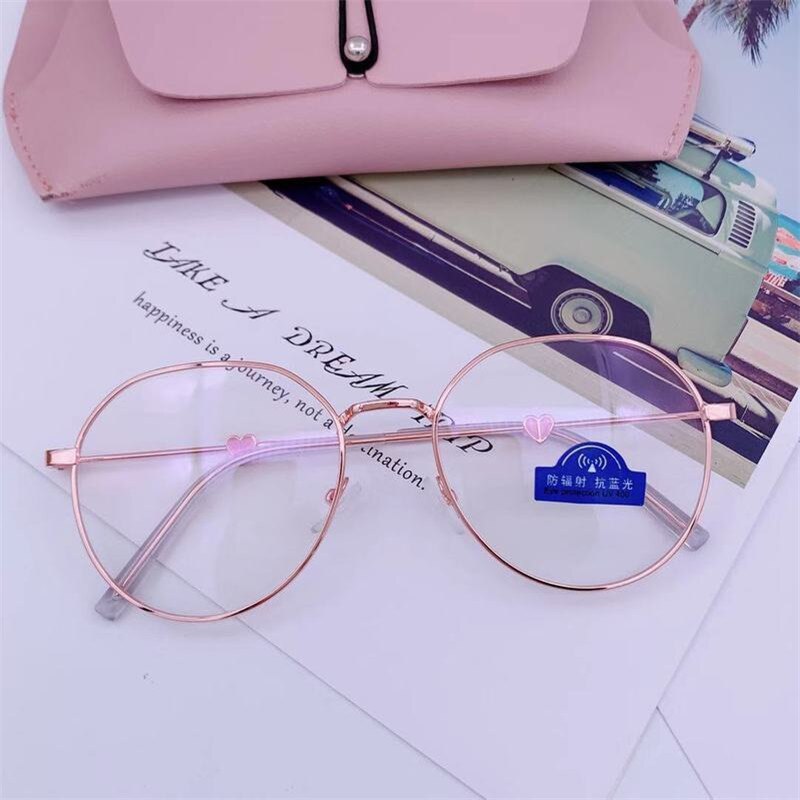 Round Decorative Glasses Cute Girlish Style Eyewea... – Grandado