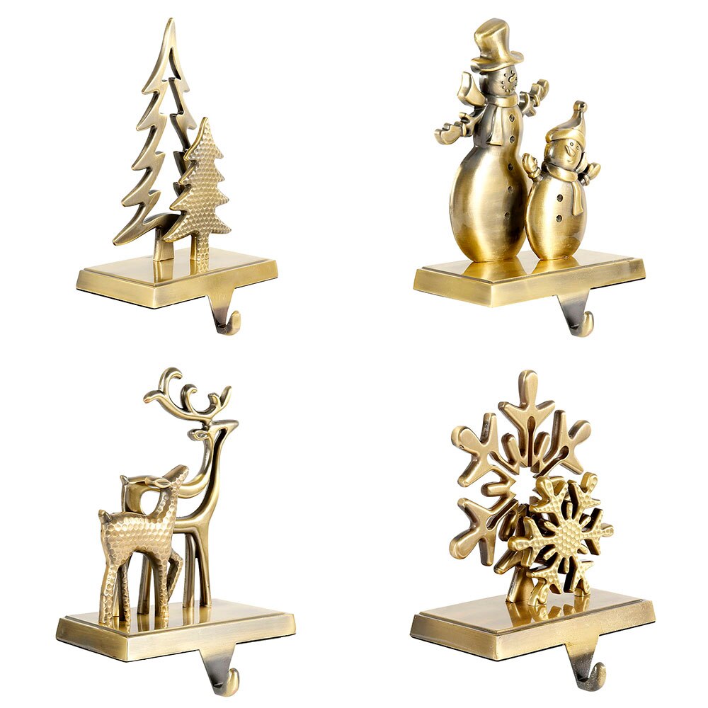 Silver metall jul krokar hängare hållare snöflingo... – Vicedeal