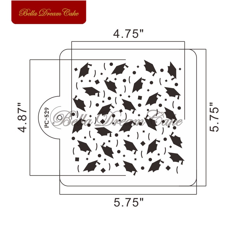 1pc Bachelor Cap Shape Graduation Cookies Stencil ... – Grandado