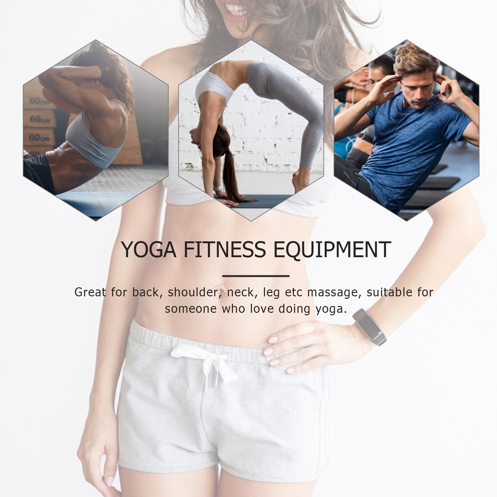 1Pc Practical Fitness Body Yoga Roller Smooth Surf... – Grandado