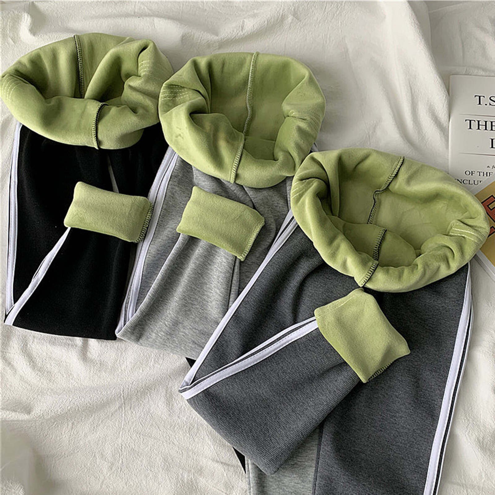 Seamless Slim Warm Leggings Solid Warm Winter Tigh... – Grandado
