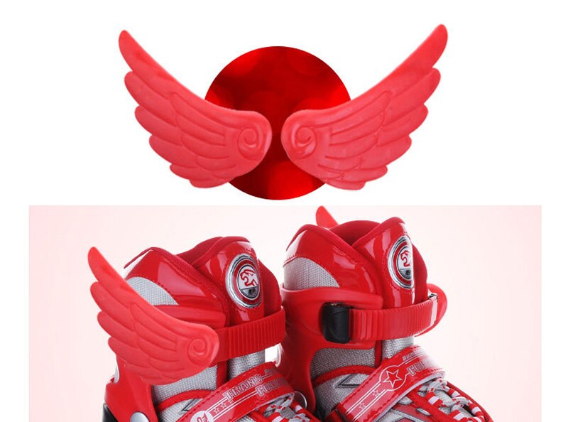 1 Pair Roller Skate Shoes Wings Ornament Decoratio... – Grandado
