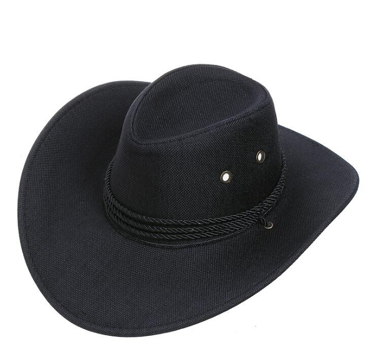 H7268 Western Cowboy Hoed Man Zomer Zonnescherm Vi... – Grandado