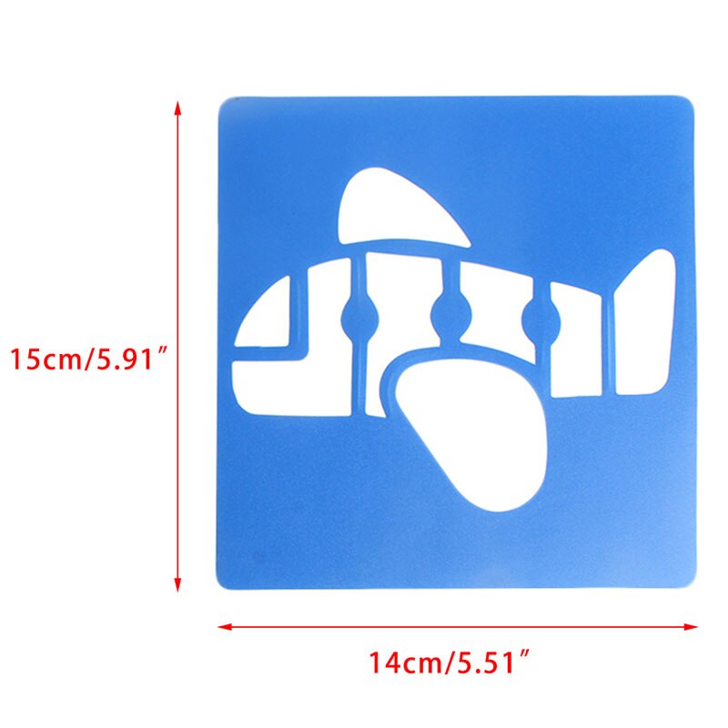 6x Children Transport Shaped Plastic Painting Draw... – Grandado