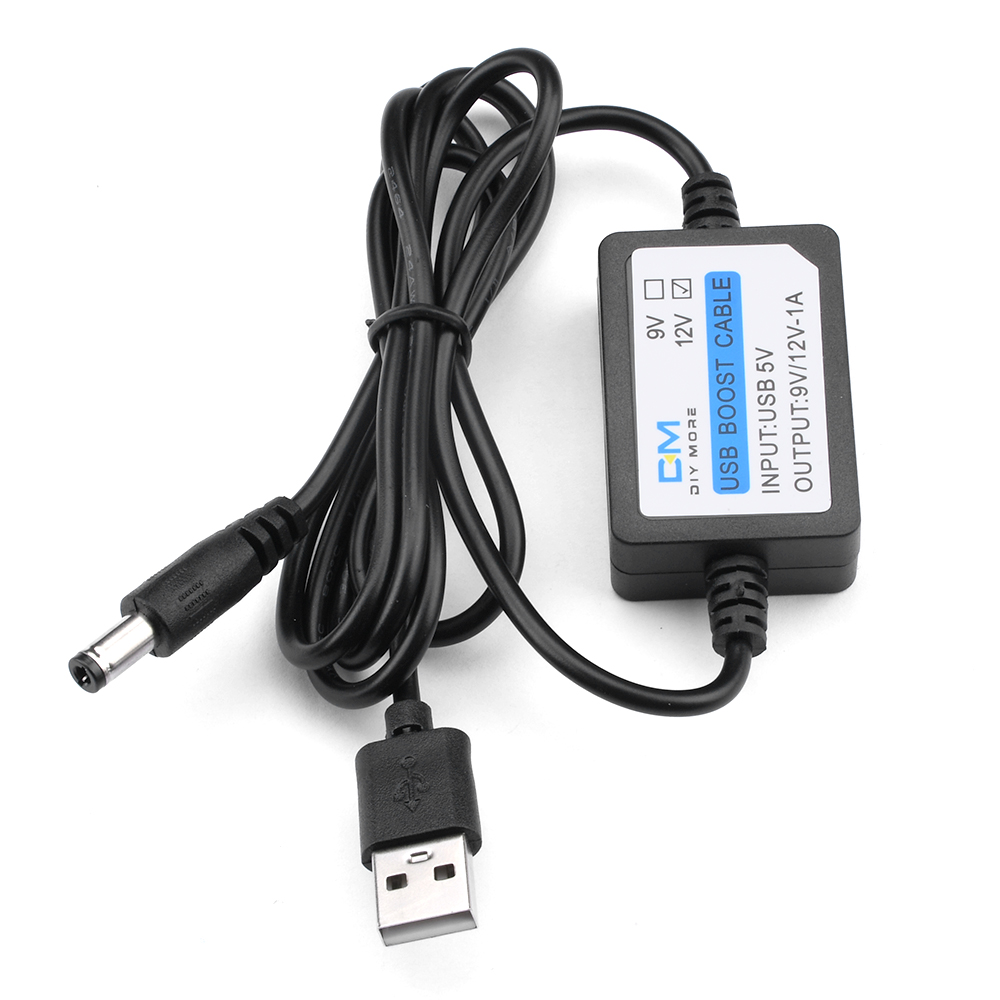 USB 5V to12V 1A Charge Power Boost Cable 5.5mmX2.1... – Vicedeal