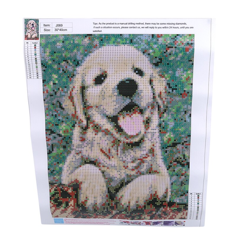 5D DIY Diamond Embroidery Cute Yellow Dog And Flow... – Vicedeal