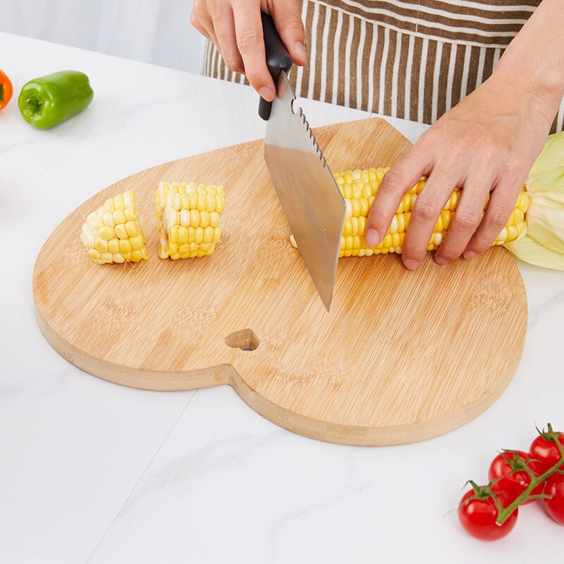 Cutting Board Heart Shape Rectangle Bamboo Kitchen... – Grandado