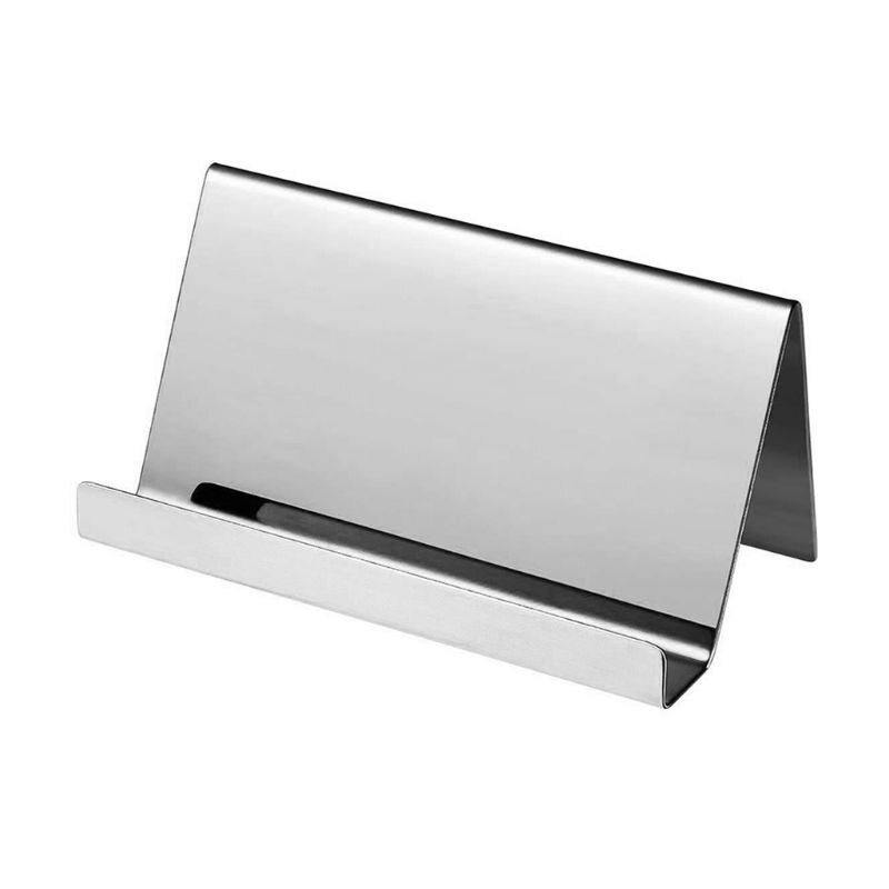 High-End Stainless Steel Business Card Holder Desk... – Grandado