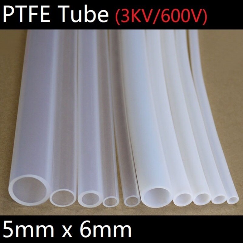 PTFE Tube White ID 5mm x 6mm OD F46 Insulated Heat... – Grandado