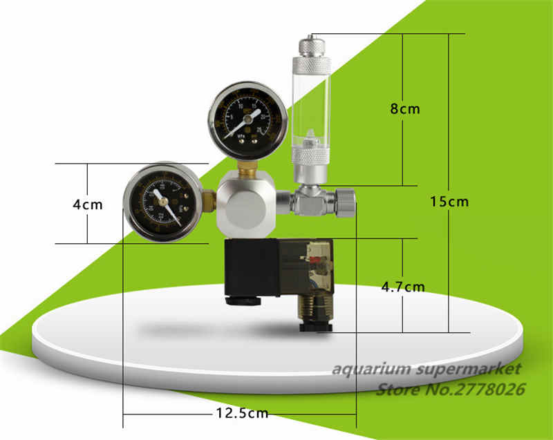 Aquarium CO2 Regulator Stainless Steel Solenoid Va... – Grandado