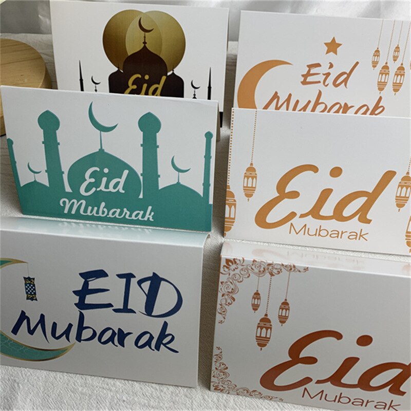 6 Pcs Eid Mubarak Invitation Cards Church Ramadan ... – Vicedeal