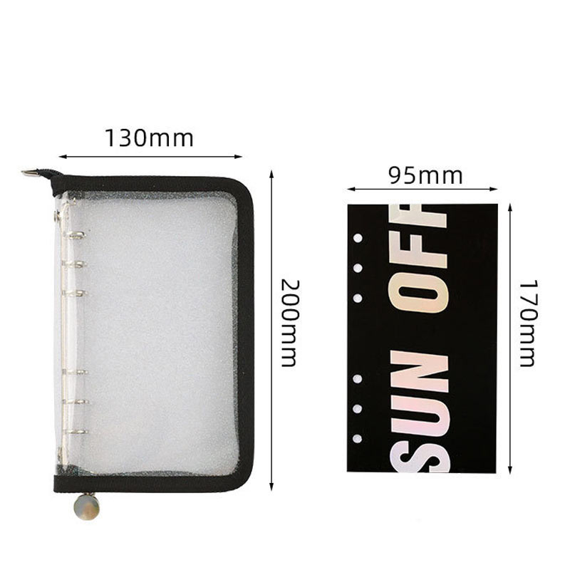 Zip Bag Transparante Loose Leaf Binder Notebook In... – Grandado