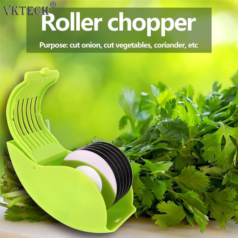 6 Wheels Stainless Steel Blade Onion Vegetable Cho... – Grandado