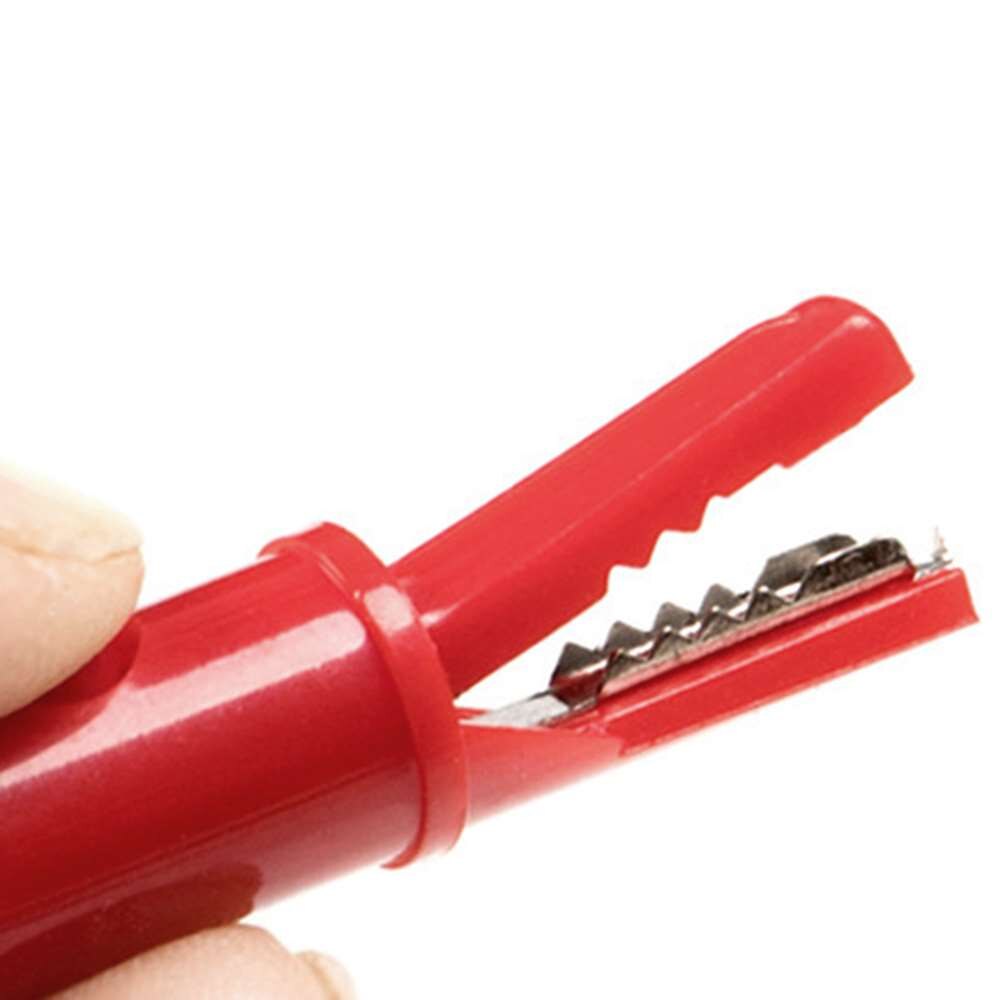 10pcs Button Type Insulated 4mm Interface Small Alligator Clip Banana ...
