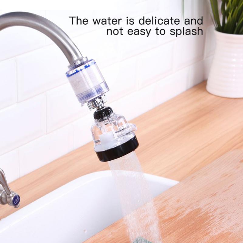 360° Rotation Faucet Double Layer Filtration Third Gear Supercharging ...