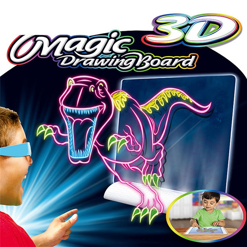 3D Magic Drawing Board Tablet Light Drawing Board ... – Grandado