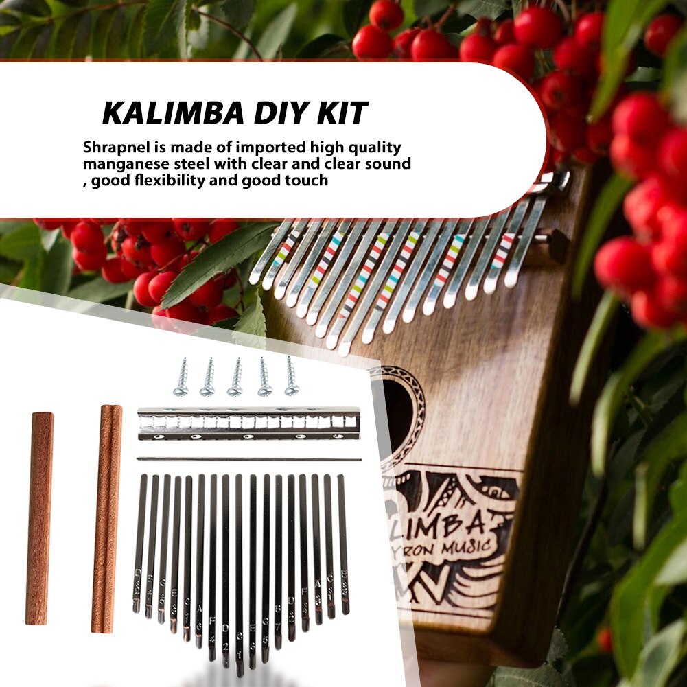 17 Toetsen Kalimba Diy Toetsen + Bridge + Tuning H... – Grandado