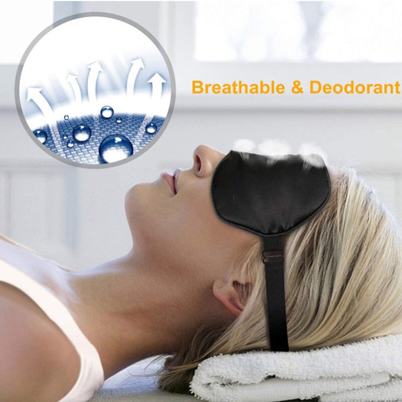 Rest Eye Massager Black Sleep Eye Mask for Sleepin... – Grandado