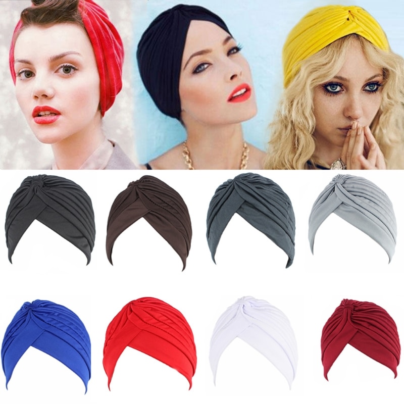Women Men Turban Head Wrap Band Chemo Bandana Hija... – Vicedeal