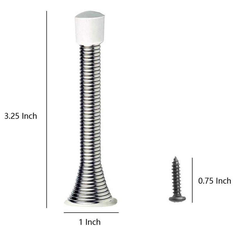 12Pcs Spring Door Stops 3 Flexible Heavy Duty Spri... – Grandado