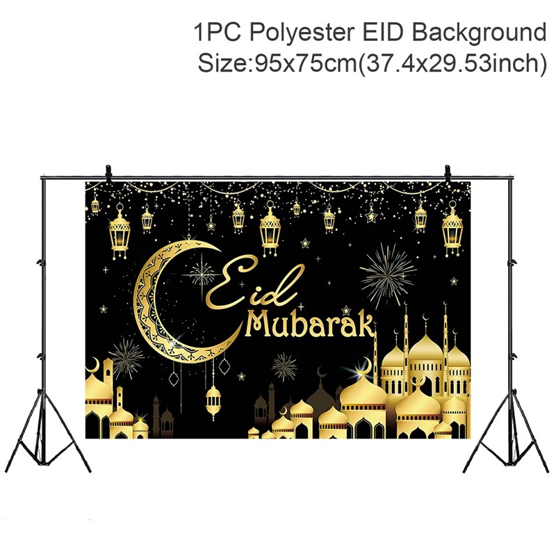 Eid Mubarak Photo Background Eid Moon Star Backdro... – Grandado