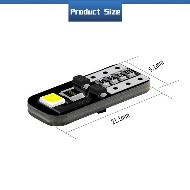 T10 Led Canbus W5W Led Breedte Bollen 2835 6500K W... – Grandado